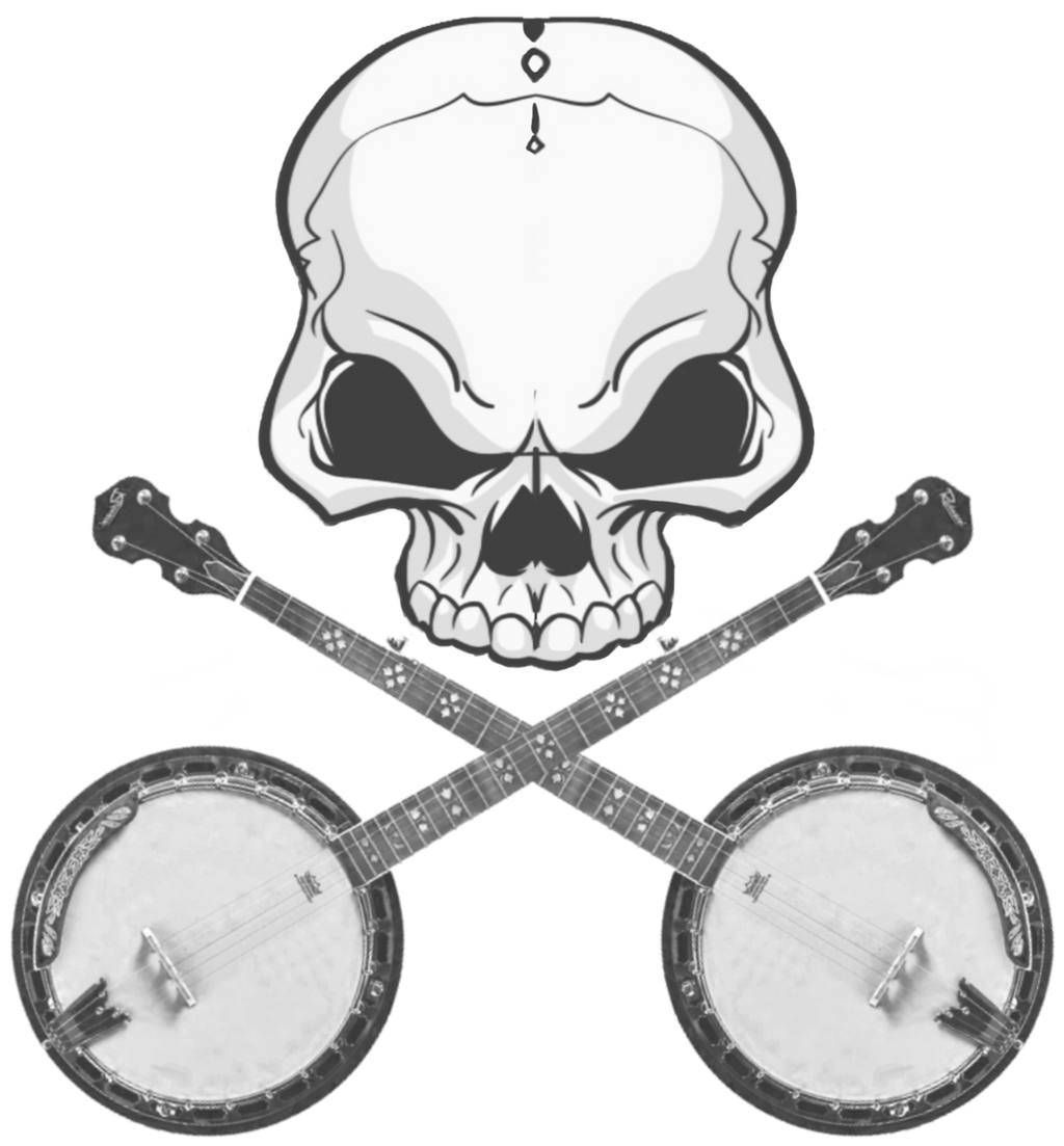 Skull and crossed Banjos – Mudchutney