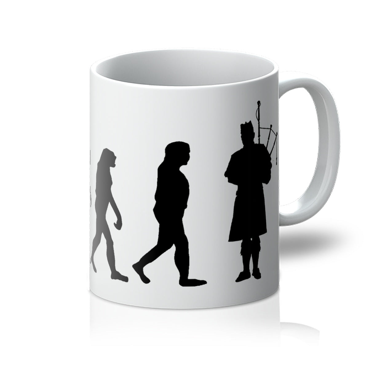 Evolution of Bagpipe players Mug – Mudchutney